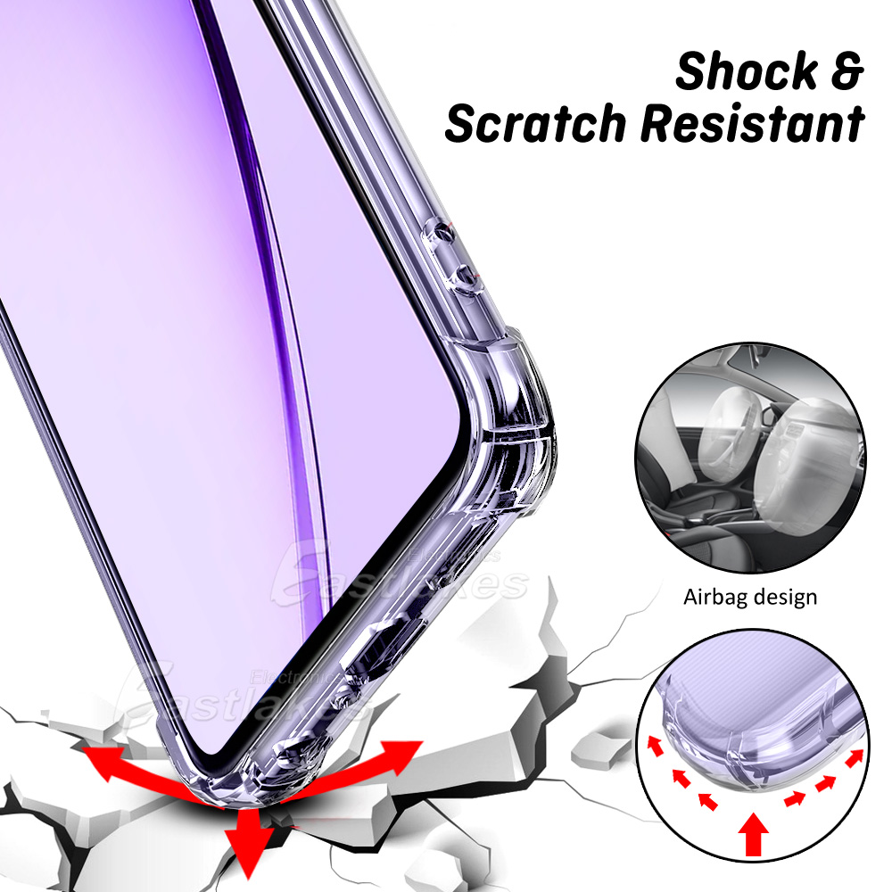 For Oppo Reno Z Reno2 Z Clear Case Shock Resistant Transparent Ultra ...